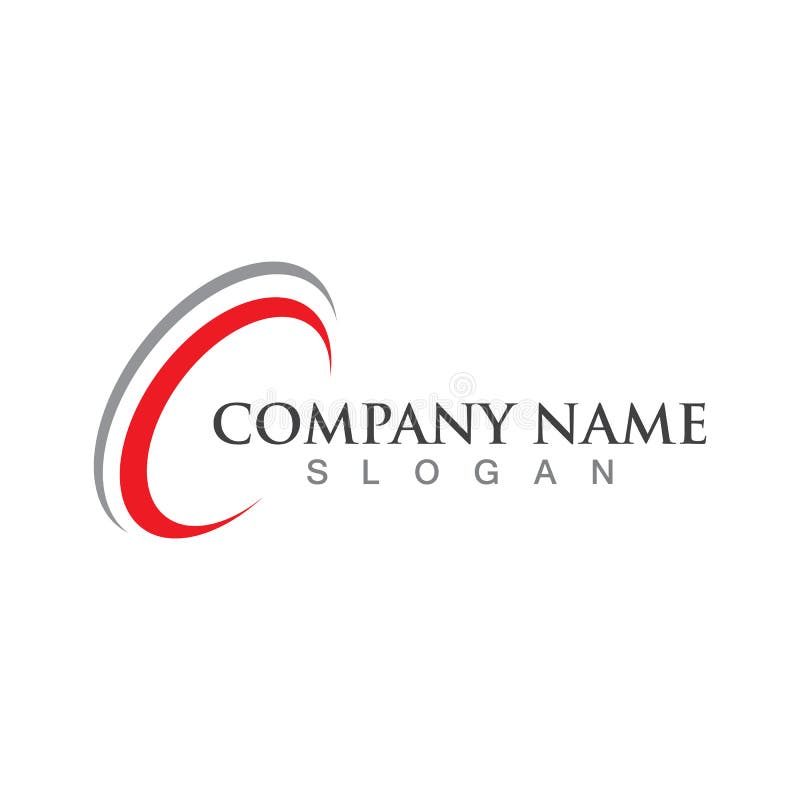 Abstract Red Circle Logo Vector Template Stock Vector - Illustration of ...