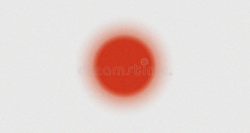 Abstract Red Circle on White Background with Grainy Noise Effect ...