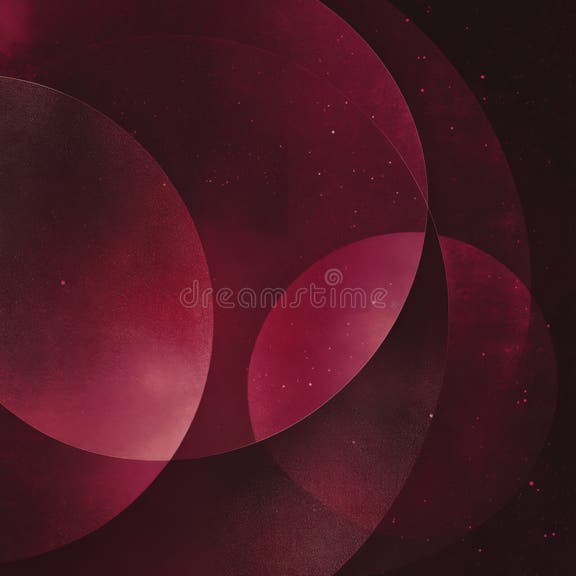 Abstract Red Circles and Overlays Against Dark Background with Subtle ...
