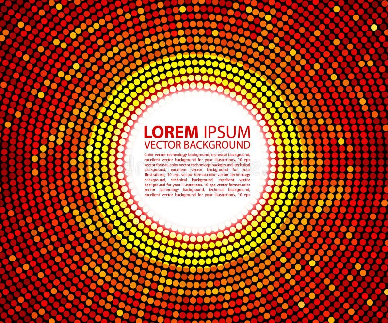 Abstract Red Circular Background, Raster Stock Vector - Illustration of ...