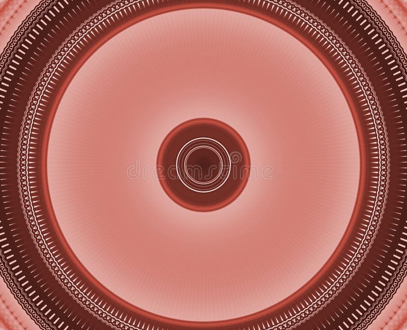 Abstract Red Circular Pattern with Intricate Design Stock Photo - Image ...