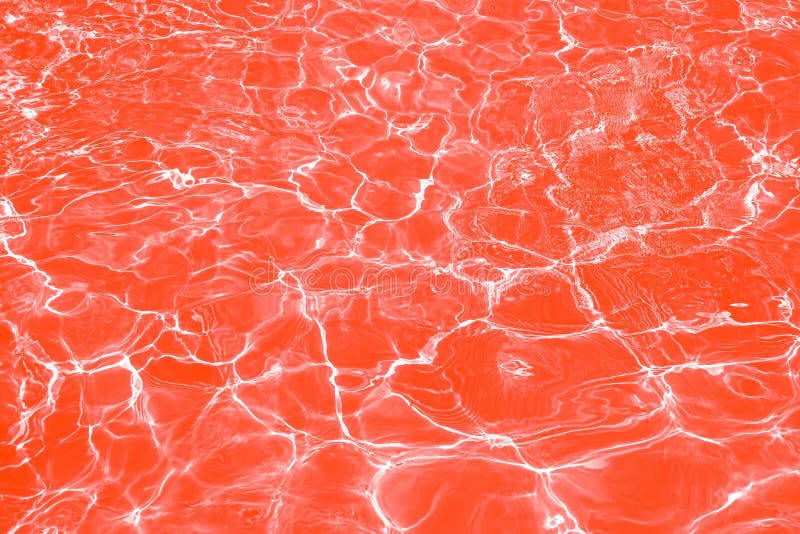 Abstract Red Clear Water. Neon Light Water Effect Stock Image - Image ...