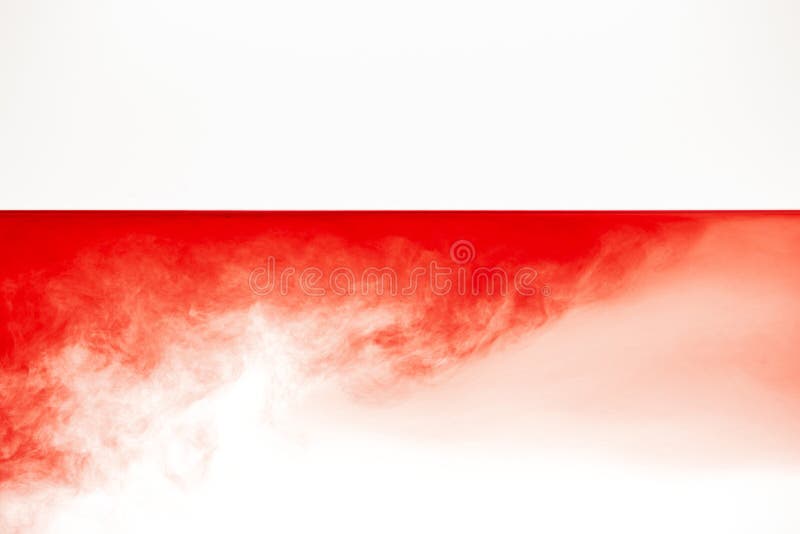 Red Cloud in Smooth Calm Liquid Stock Photo - Image of background ...