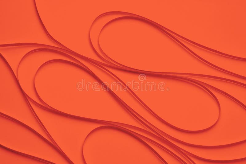 Abstract Red Color Strip Wave Paper Horizontal Background Stock Image ...