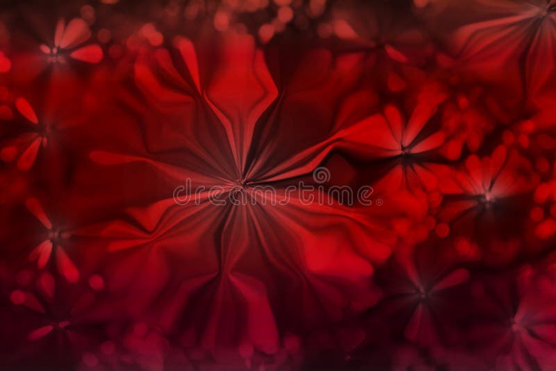 Abstract Red Colour Flowers Shape Pattern Design Background Stock Photo ...
