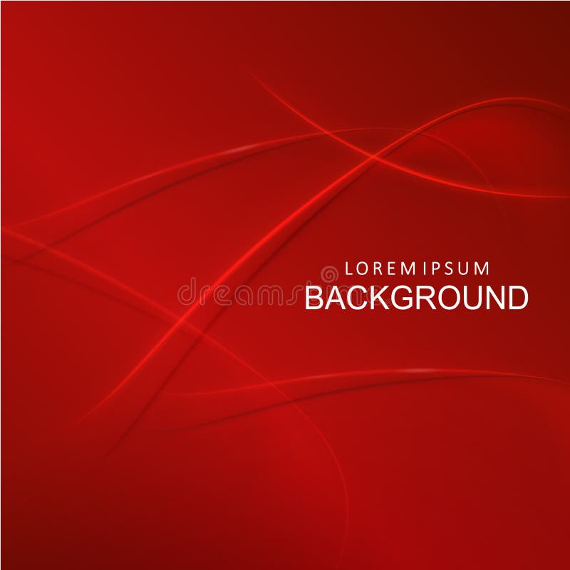 Abstract Red Composition with a Gradient, Thin Arched Stripes of a Pink ...