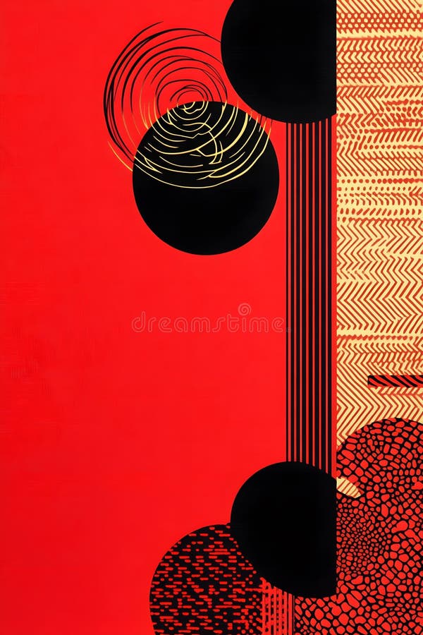 Abstract Red Composition stock illustration. Illustration of geometric ...