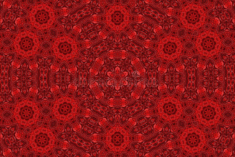 Abstract Red Concentric Pattern Stock Illustration - Illustration of ...