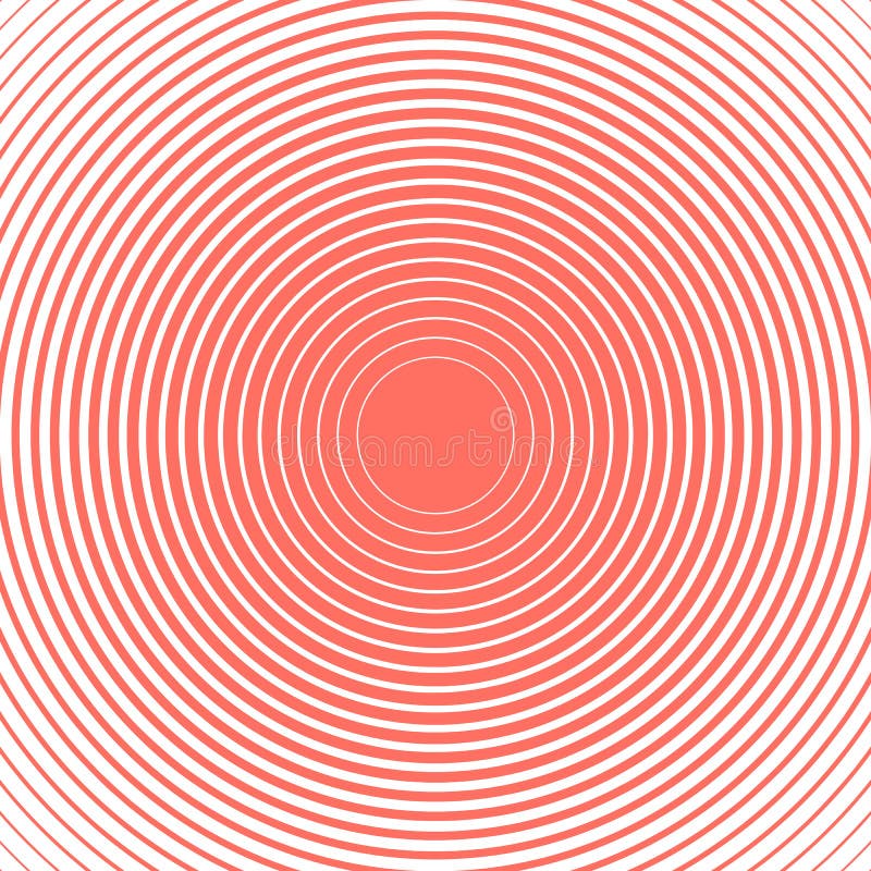 Abstract Red Concentric Rings Stock Illustration - Illustration of ...