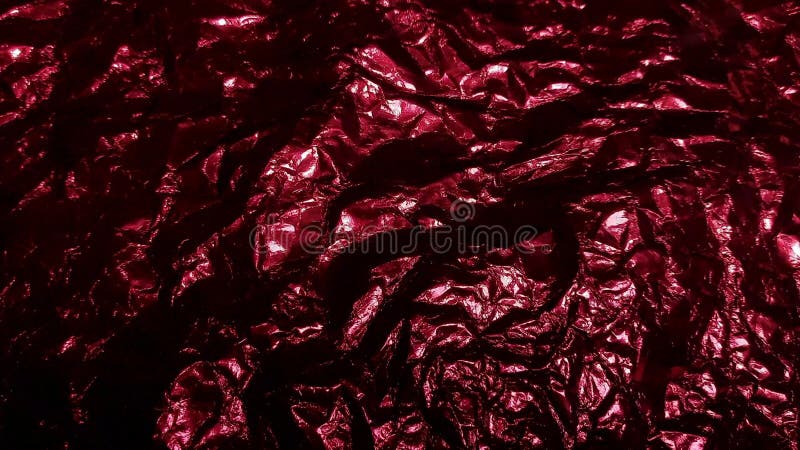 Abstract Red Crumpled Foil Texture Background Stock Footage & Videos ...