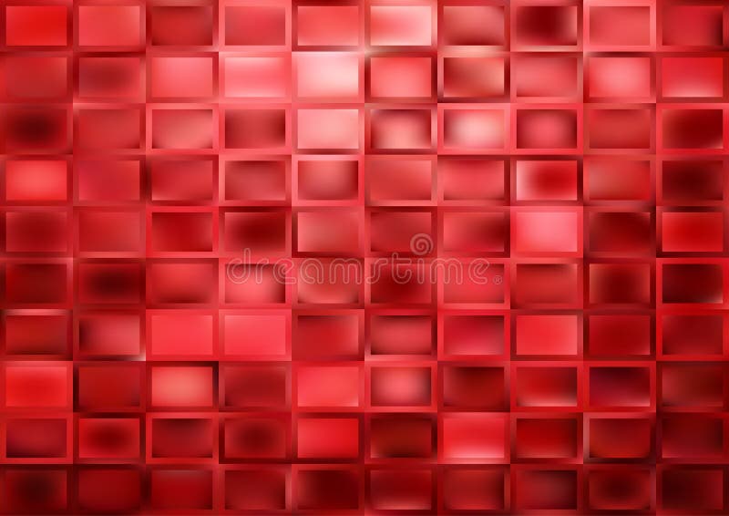 Abstract Red Cube Background Image Stock Vector - Illustration of ...