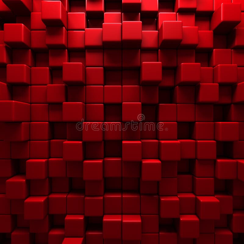 Red Wall Cube Blocks Background Stock Illustrations – 1,214 Red Wall ...
