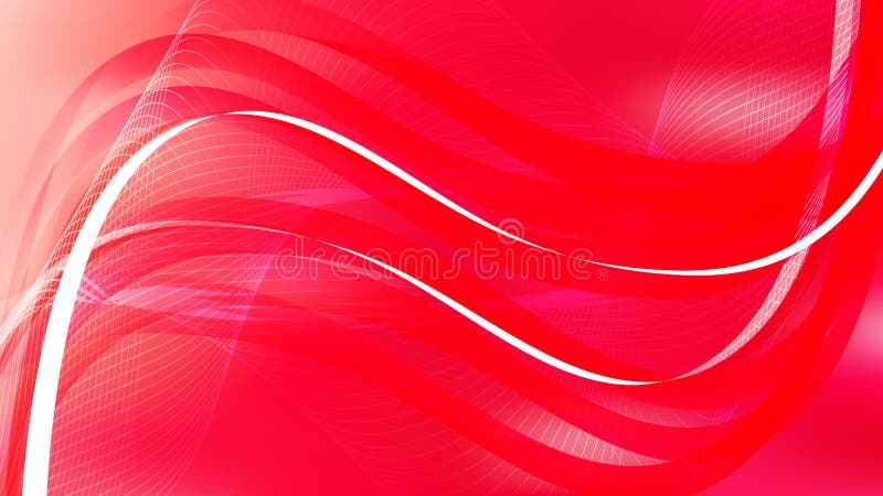 Abstract Red Curved Lines Background Stock Vector - Illustration of ...
