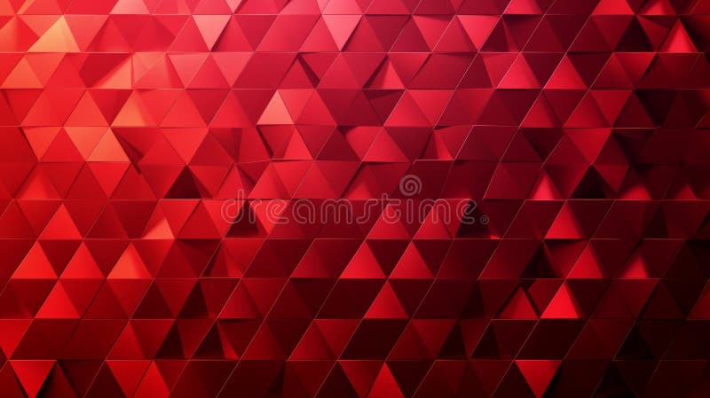 Abstract Red 3d Geometric Triangles Pattern Background Stock Photo ...