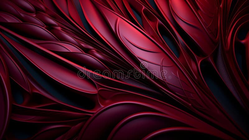 Dark Red Abstract Pattern: Colorful Layered Forms in Cinema4d Stock ...