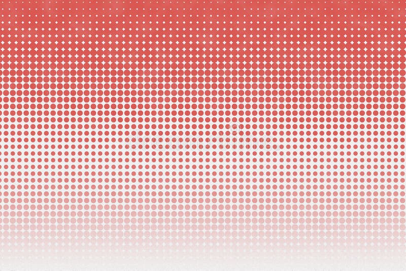 Abstract Red Dots Pattern with Gradient Halftone Effect Stock ...