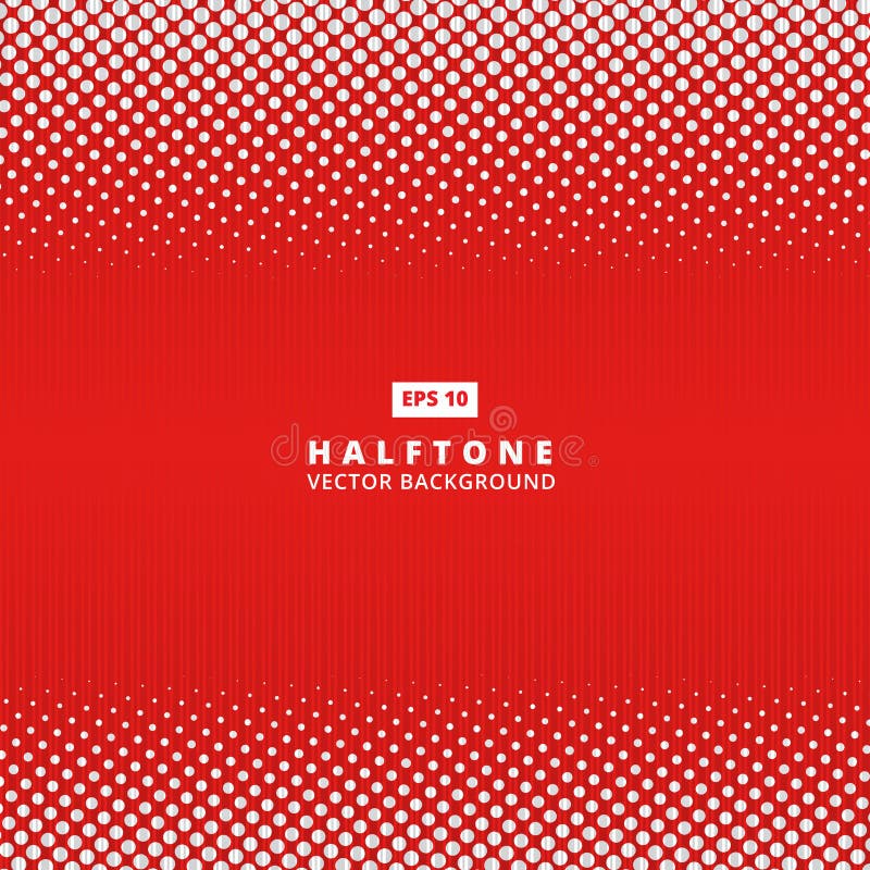 Abstract Red Dotted Line Halftone Effect Background Stock Vector ...