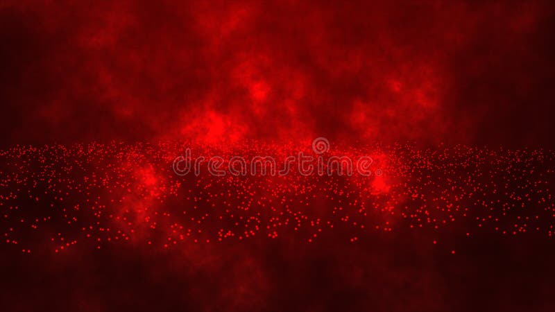 Abstract Red with Dust Particle on the White Background. Beautiful Wave ...