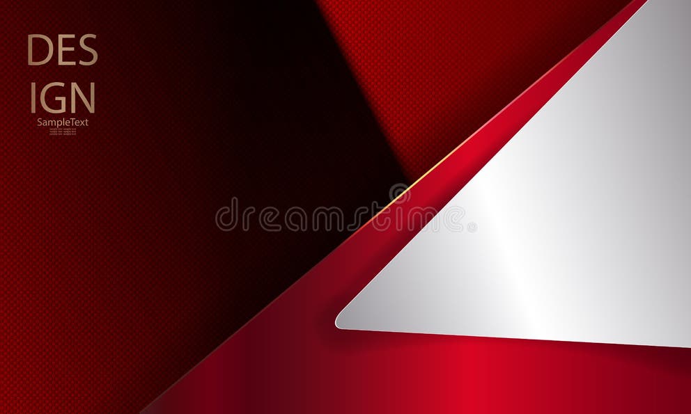 Abstract Red Embossed Background with White Corner, Frame Stock Vector ...