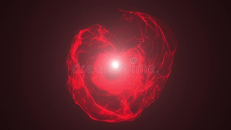 Abstract Red Energy Effect on a Black Background. Stock Footage - Video ...