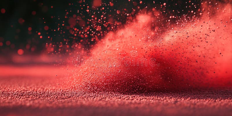 Abstract Red Explosion: a Burst of Energy Stock Illustration ...