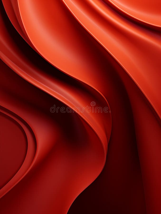 An Abstract Red Fabric Background with Wavy Lines Stock Illustration ...