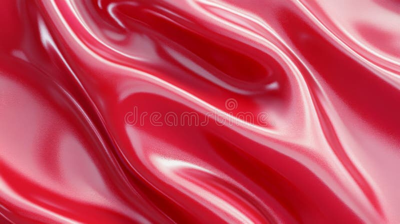 Abstract Red Fabric with Smooth, Wavy Texture Stock Illustration ...