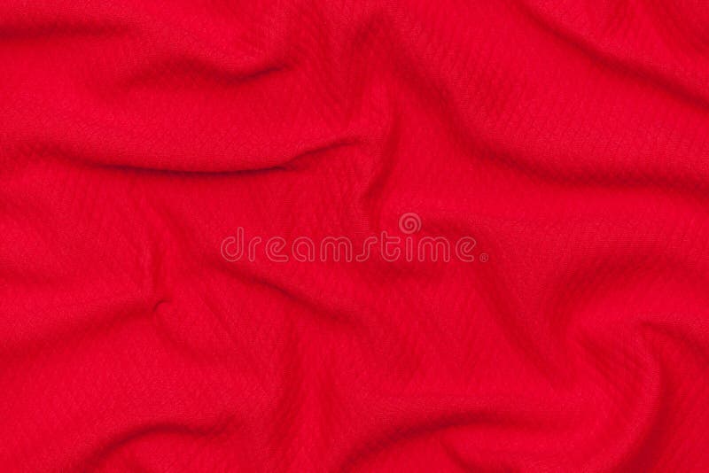 Abstract Red Fabric Texture Background. Cloth Soft Wave Stock Image ...