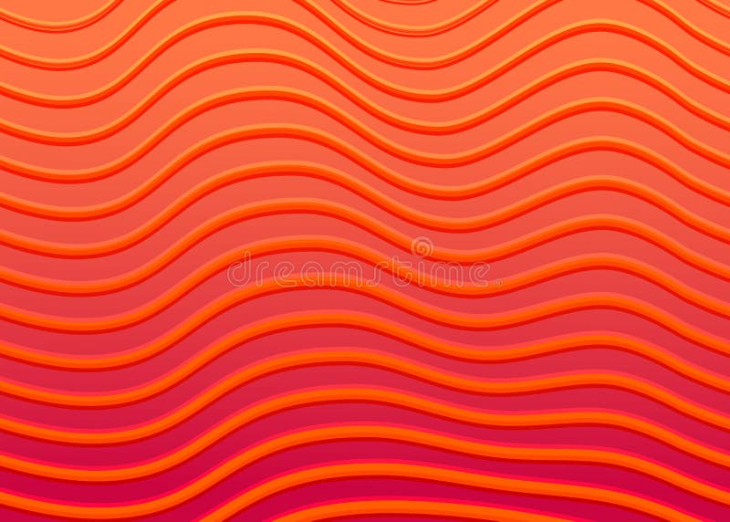 Abstract Red Fiery Lava Background. Wavy Line Gradient Pattern Stock ...