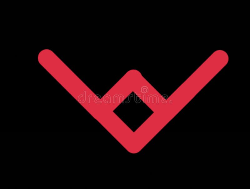 Abstract Red Figures on Black Background Stock Illustration ...