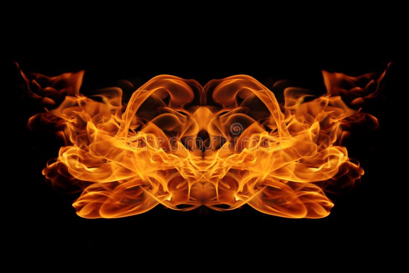 Abstract Red Flames on a Black for Background Stock Photo - Image of ...