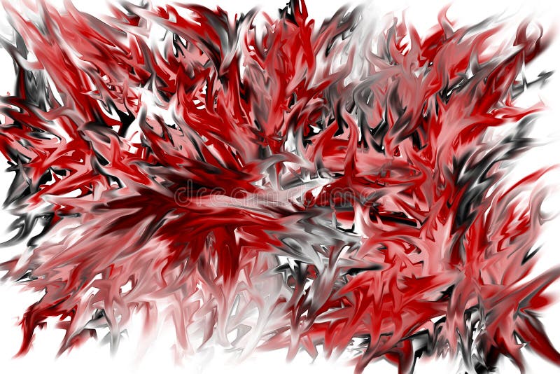 Abstract red flames stock illustration. Illustration of pattern - 206304378