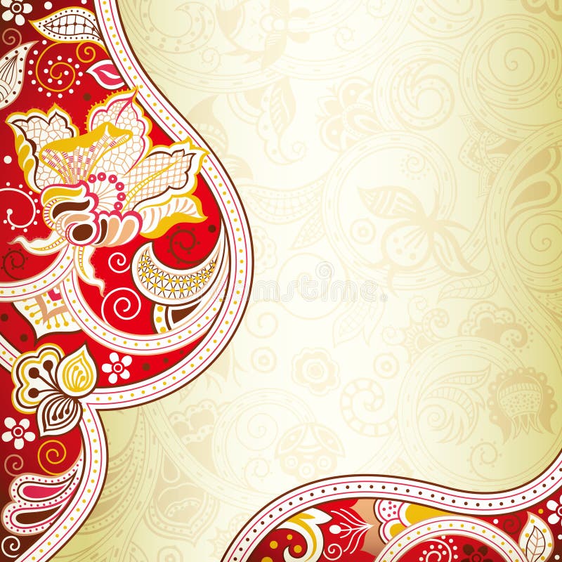 Abstract Red Floral stock illustration. Illustration of abstract - 28131899