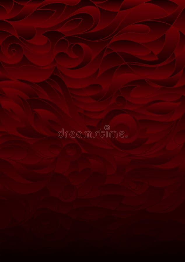 Abstract Red Floral Pattern Stock Vector - Illustration of graphic ...