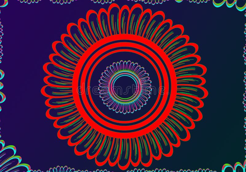 Motive Background Decoration for Design or Embroidery Stock Vector ...