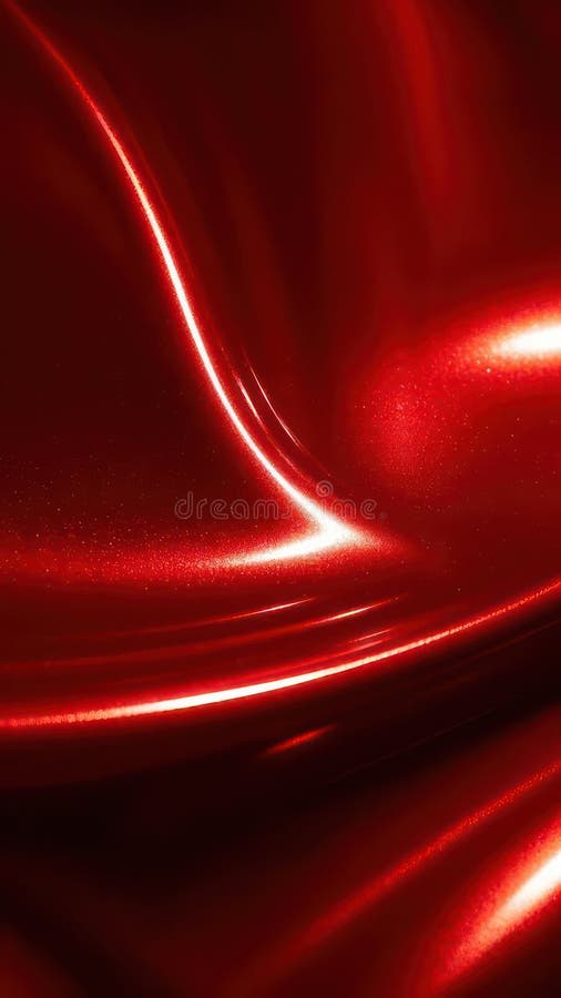 Abstract Red Flowing Background with Light Reflections for Creative ...