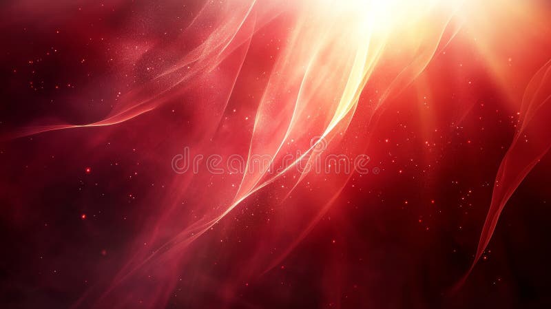 Abstract Red Flowing Light Background, High Contrast Smooth Modern ...