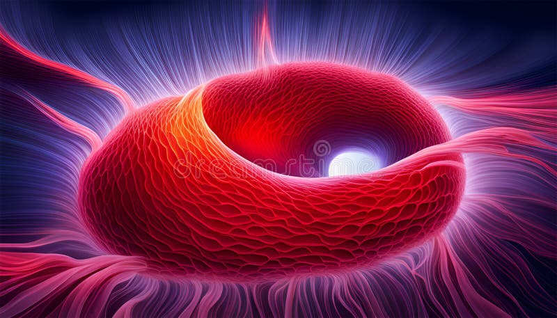 Abstract Red Form - Generative AI Stock Illustration - Illustration of ...