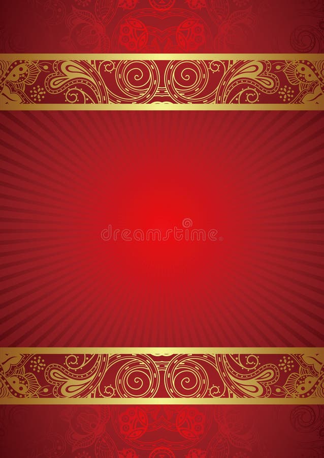 Abstract Red Frame Background Stock Illustration - Illustration of ...