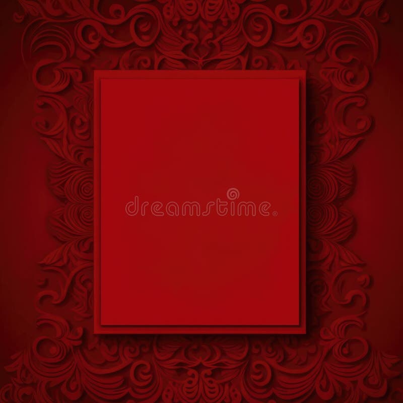 Abstract Red Frame Background or Christmas Paper with Bright Center ...