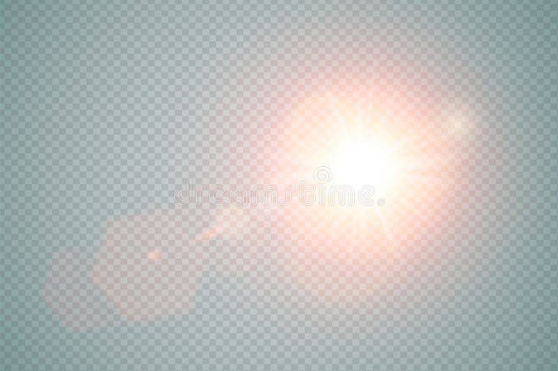 Abstract Red Front Sun Lens Flare Translucent Special Light Effect ...