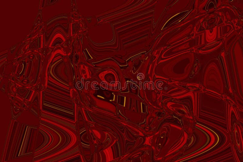 Abstract Red Futuristic Pattern. Psychedelic Backdrop for Design, Web ...