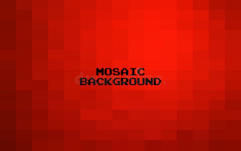 Abstract Red Geometric Background, Creative Design Templates. Pixel Art ...