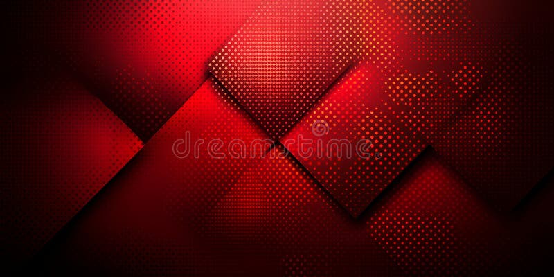 Abstract Red Geometric Background Modern Design Halftone Luxury Dark ...
