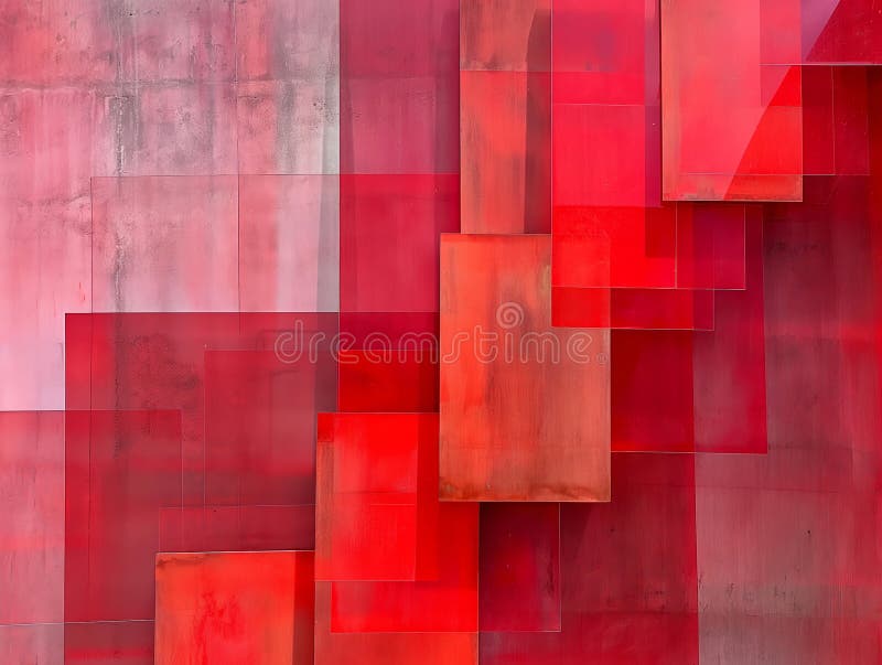 Abstract Red Geometric Pattern Stock Image - Image of vibrant, vivid ...