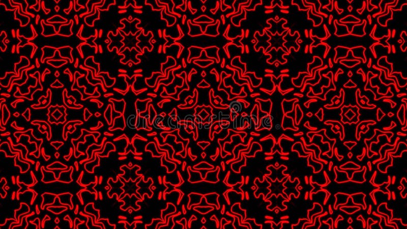 Abstract Red Geometric Seamless Pattern Background. Psychedelic ...