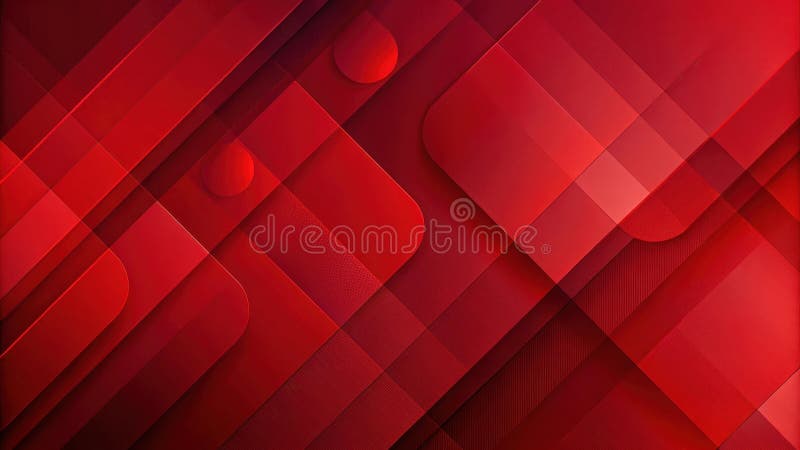 Abstract Red Geometric Shapes Background with Overlapping Layers and Subtle Texture. Generative ...