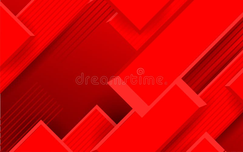 Abstract Red Geometric Shapes Background Stock Vector - Illustration of ...