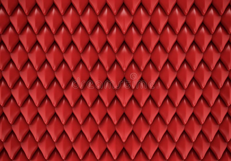 Abstract Red Geometrical Background. 3D Render Stock Illustration ...