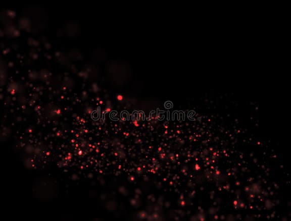 Abstract Red Glitter Explosion on Black Background Stock Photo - Image ...
